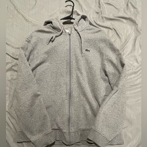 Lacoste | Jackets & Coats | Lacoste Zipup Jacket Xl Grey | Poshmark